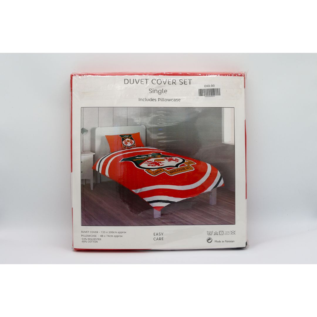 WAFC Duvet and Pillowcase Bed Set - Single – Wrexham AFC Store
