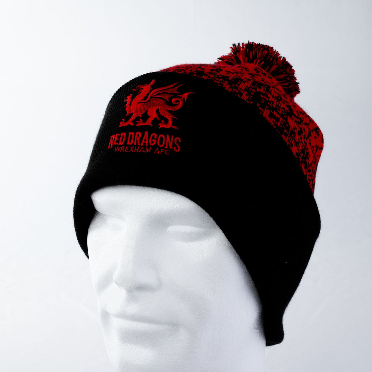 WAFC Black and Red Bobble Hat – Wrexham AFC Store